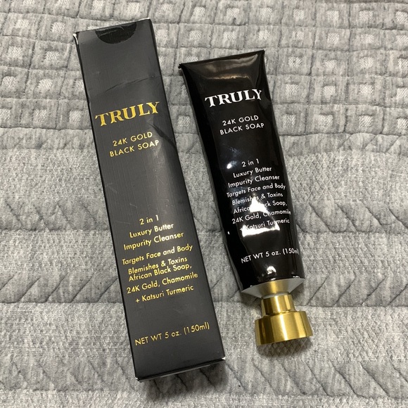 TRULY | Bath & Body | New Truly24k Gold Black Soap 2 In Luxury Butter Impurity Cleanser | Poshmark